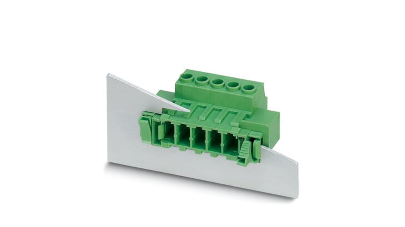 1716506 | Phoenix Contact 62, DFK-PC 5/ 2-ST-7 Series Green Feed Through Terminal Block, 6mm² ...
