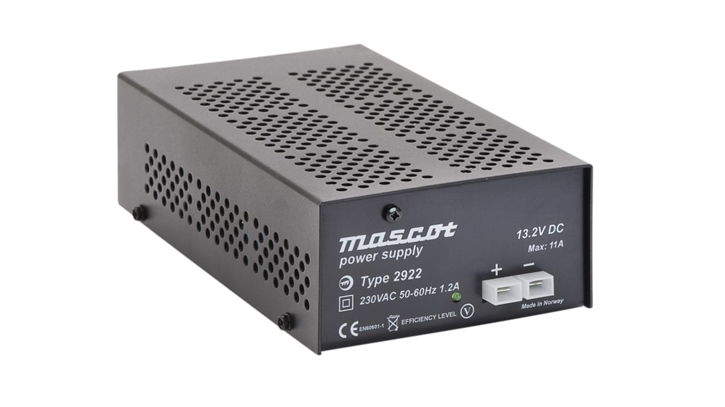 2922240000 | Mascot 145W PC Power Supply, 230V dc Input, 24V dc Output | RS