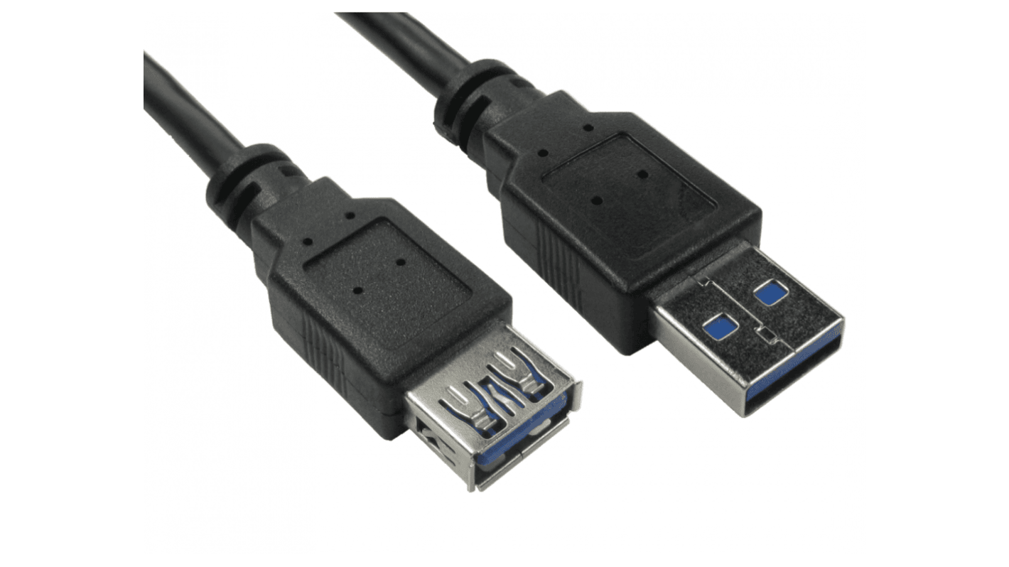 RS PRO USB 3.0 Cable, Male USB A to Female USB A USB Extension Cable, 5m | RS