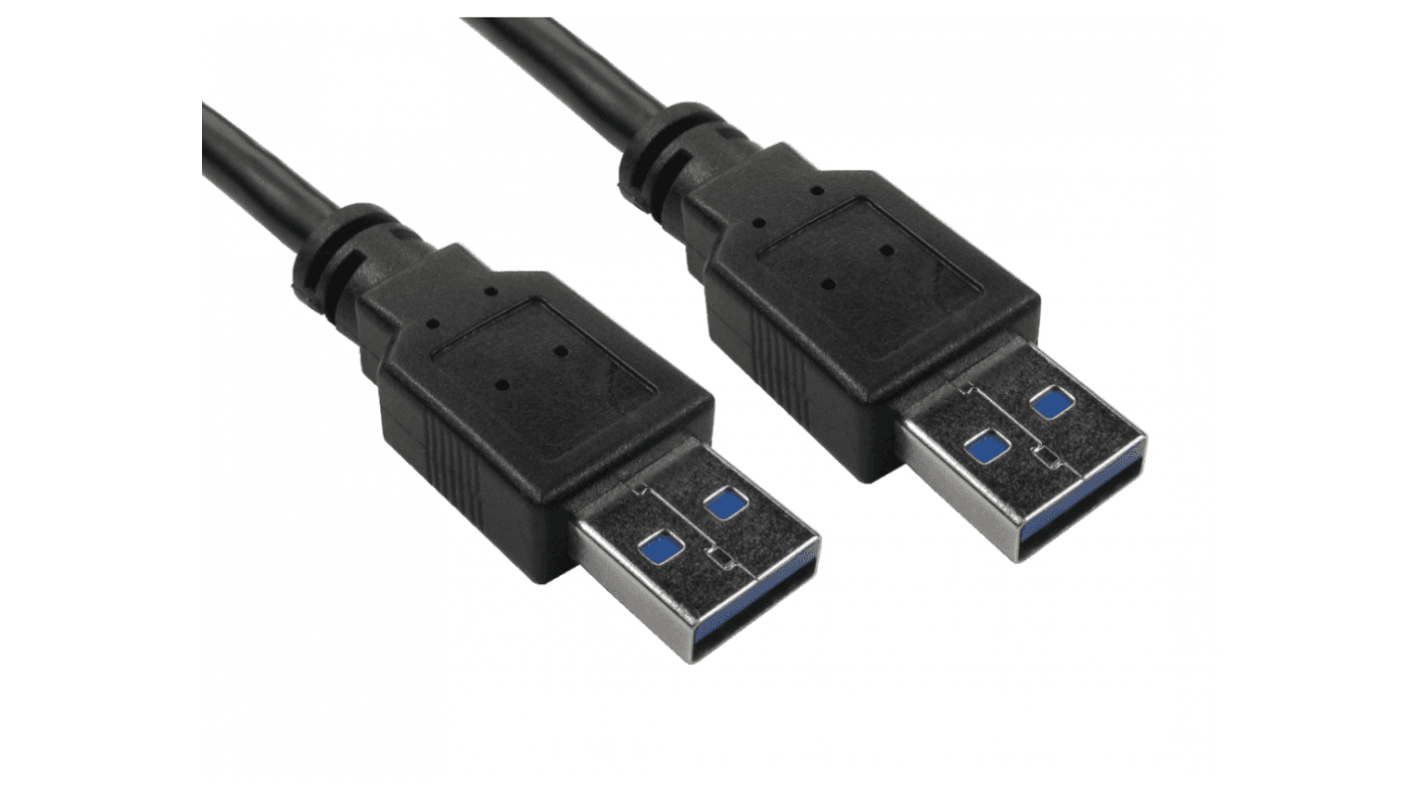 RS PRO USB 3.0 Cable, Male USB A to Male USB A USB Extension Cable, 1m | RS