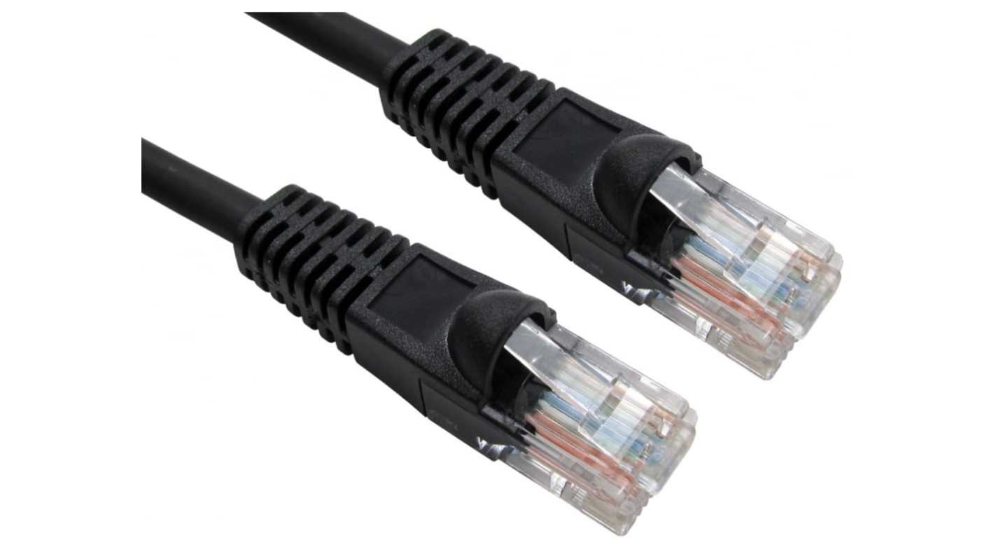 RS PRO Ethernetkabel Cat.6, 10m, Schwarz Patchkabel, A RJ45 UTP Stecker, B RJ45, LSZH | RS