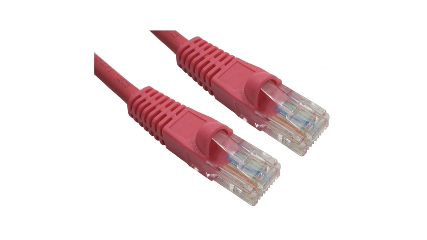 RS PRO Ethernetkabel Cat.6, 20m, Rot Patchkabel, A RJ45 UTP Stecker, B ...