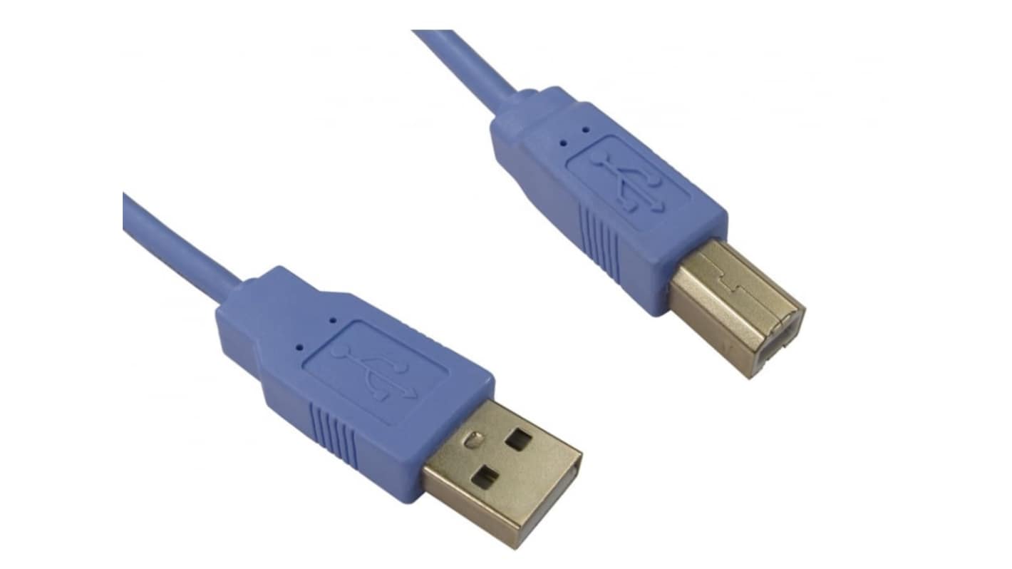RS PRO USB 2.0 Cable, Male USB A to Male USB B USB Extension Cable, 1 ...