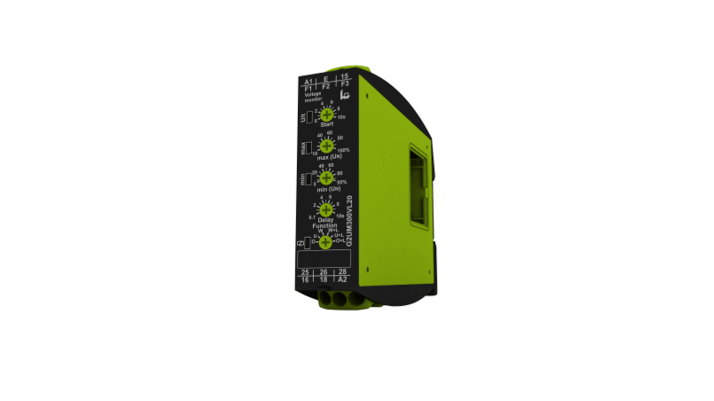 G2UM300VL20 | Multifunction Monitoring Relay, Single Phase, DPDT, DIN ...