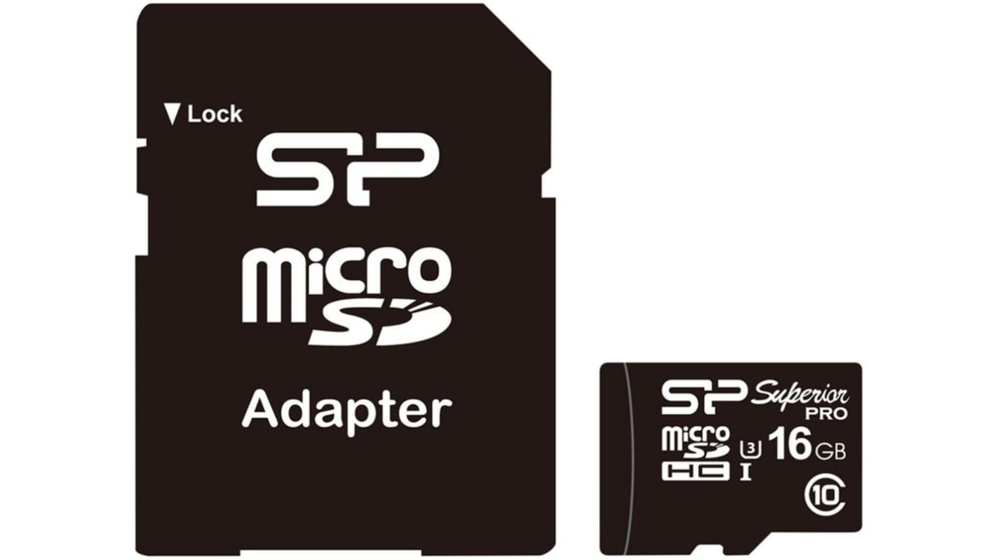 SP016GBSTHDU3V10SP | 16 GB MicroSD Micro SD Card, Class 10 | RS