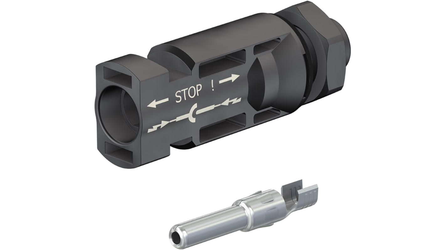 32.0077P0001-UR | Staubli Cable Coupler MC4 Series, Male, Panel Mount ...