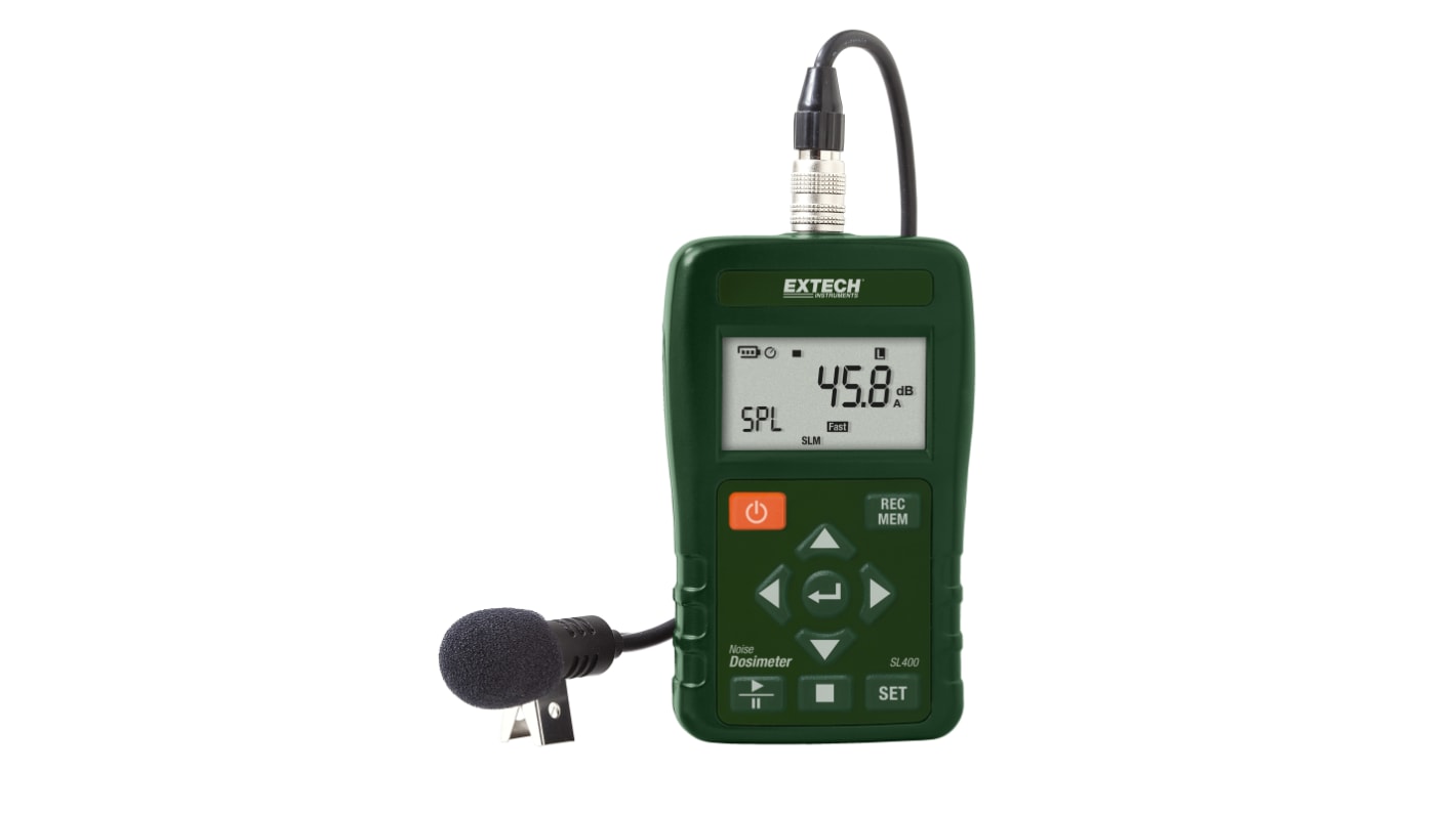 Extech SL400 Sound Level Meter, 30dB to 143dB, 8kHz max | RS