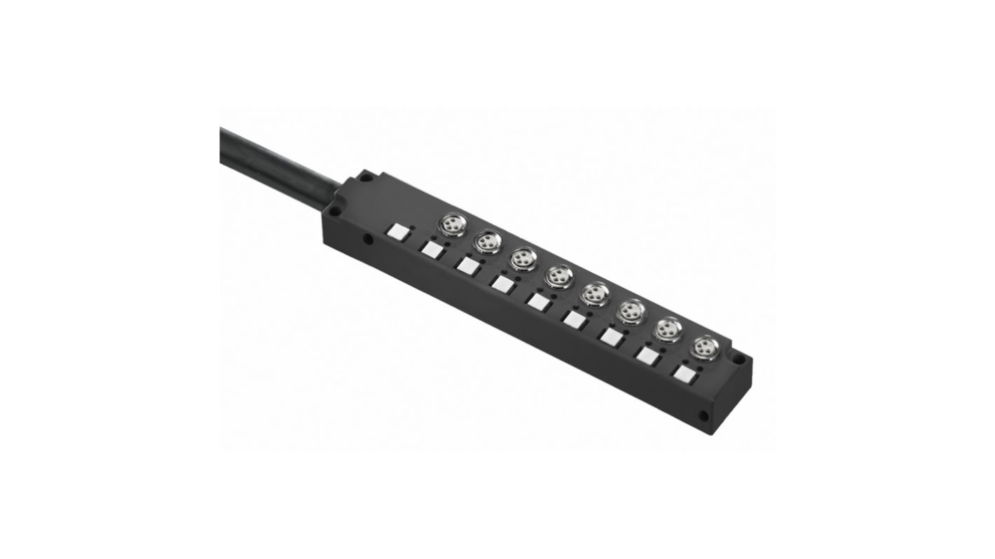 1828680000 | Weidmüller SAI Series Actuator Hub, M8, 5m cable, 8 way, 3 ...