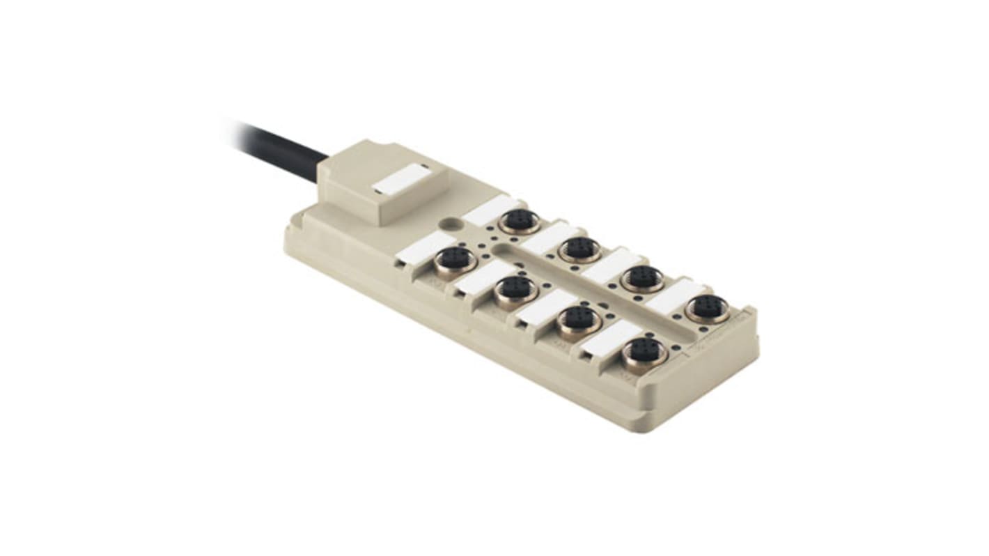 9456890000 | Weidmüller SAI Series Actuator Hub, M12, 5m cable, 8 way ...