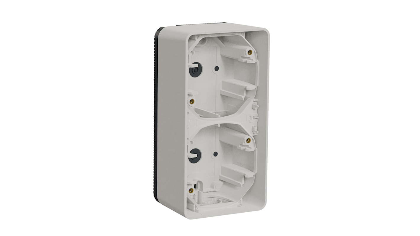 MUR39912 | Schneider Electric White 2 Gang Plug Socket, Indoor, Outdoor ...