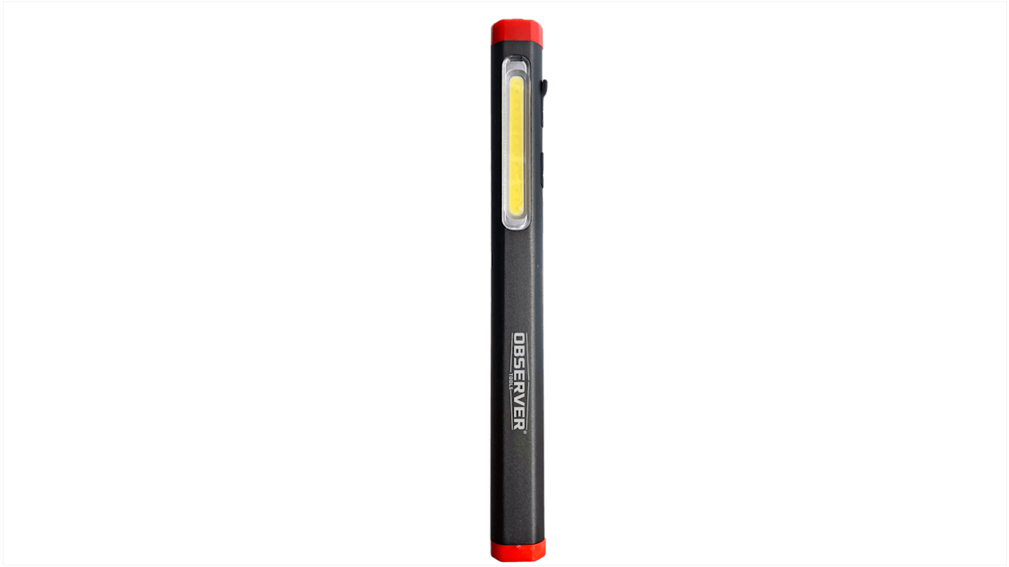 Observer Tools OBS-PL1 LED Pen Torch Grey/Red - Rechargeable 300 lm ...