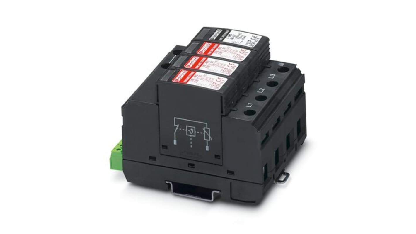 2908476 | Phoenix Contact, VAL Surge Arrester 275 V ac Maximum Voltage ...