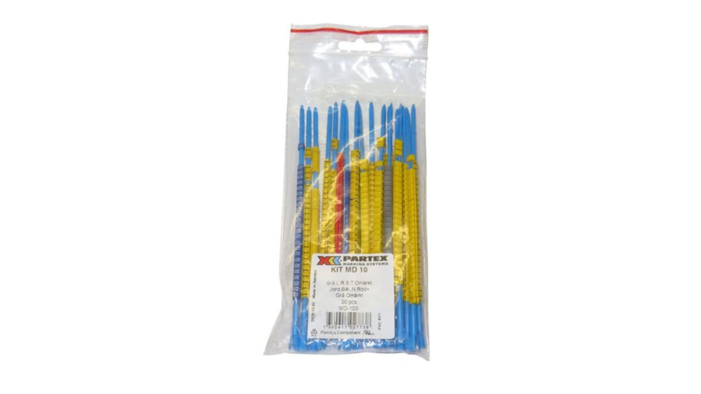 MD-10S | Partex Marking Systems MD Cable Marker Kit, 2.5 → 5mm Cable | RS