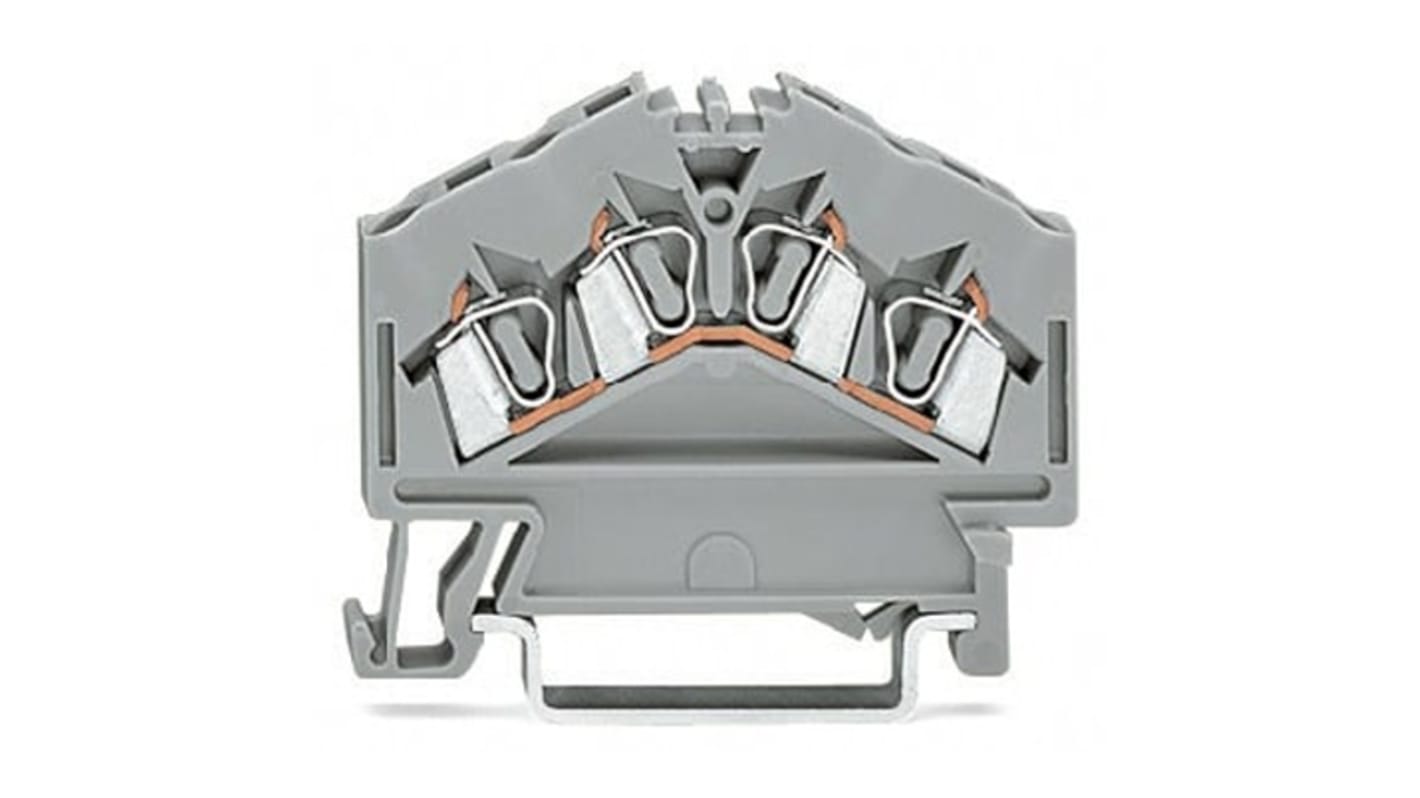 280-646-1 | Wago 280 Series Grey Terminal Block, 2.5mm², 4-Level, Cage Clamp Termination | RS