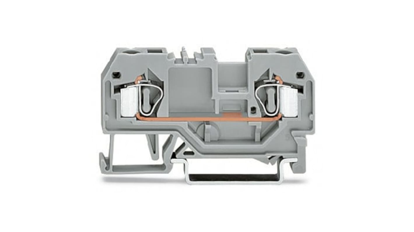 281-901-1 | Wago 281 Series Grey Terminal Block, 4mm², 2-Level, Cage Clamp Termination | RS