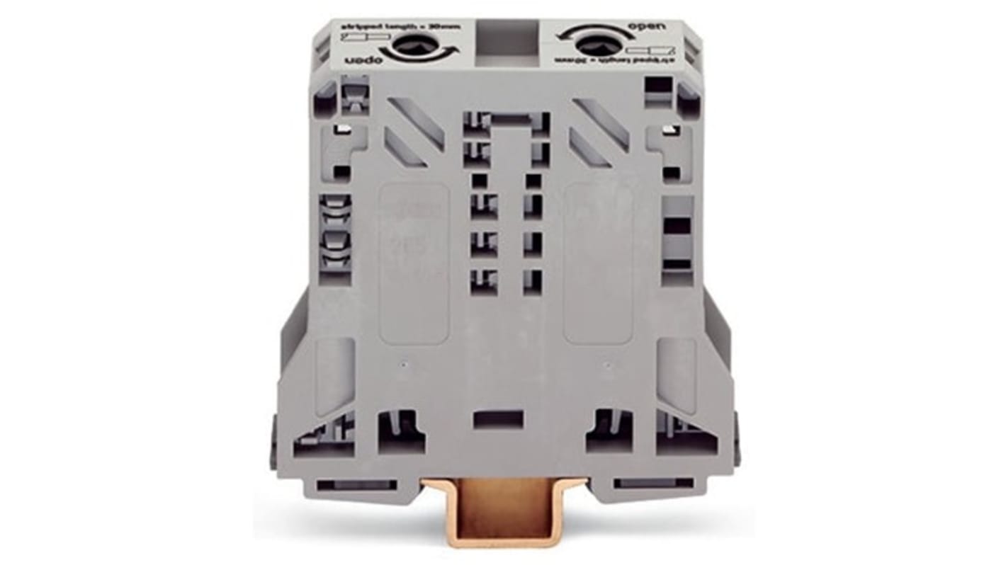 285-150-1 | Wago 285 Series Grey Terminal Block, 50mm², 2-Level, Cage ...