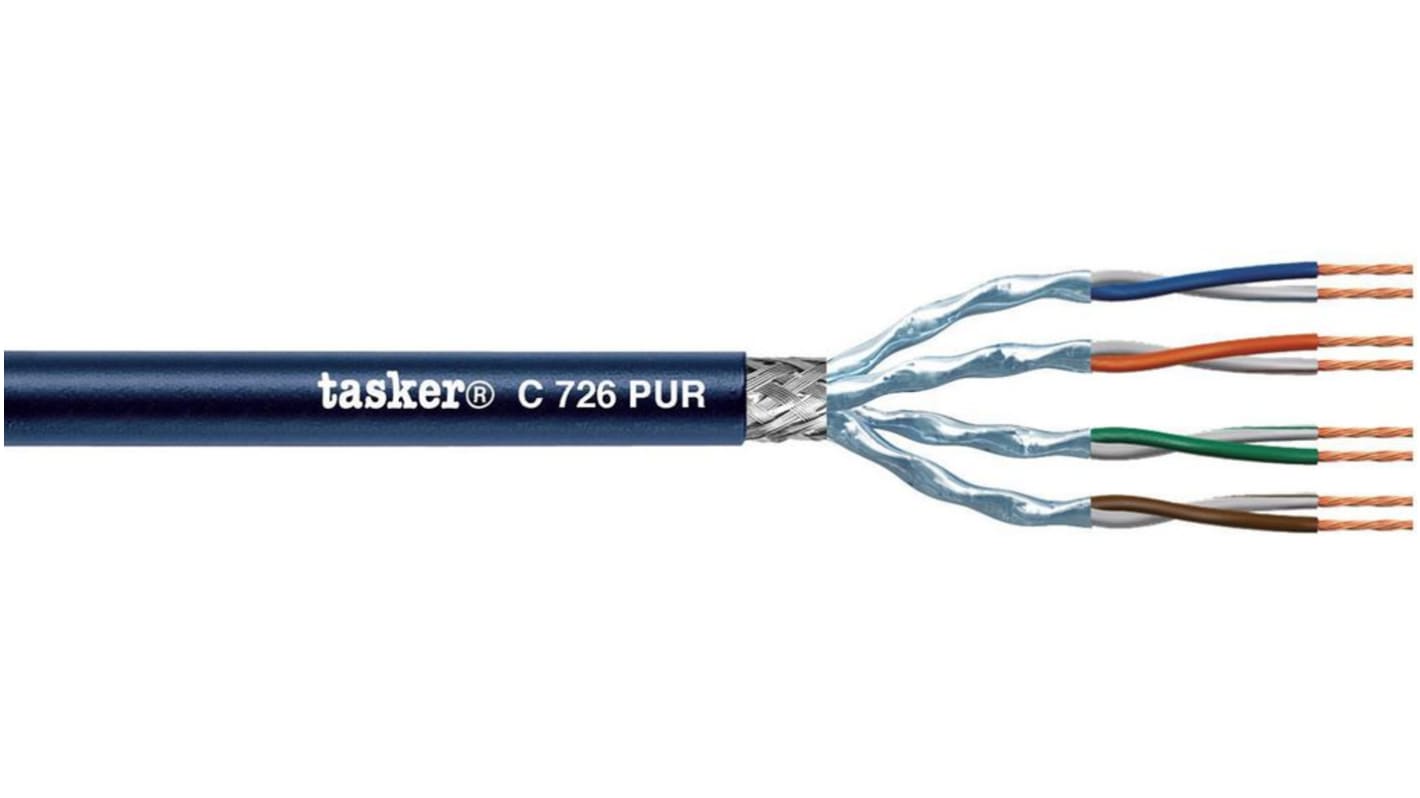 C726 PUR | Tasker Cat7 Straight Male Ethernet Cable, Tinned Copper ...