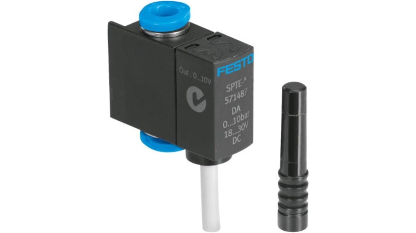 SPTE-P10R-Q3-B-2.5K | Festo Pressure Sensor, 10 - 30V dc, IP40 10 bar | RS