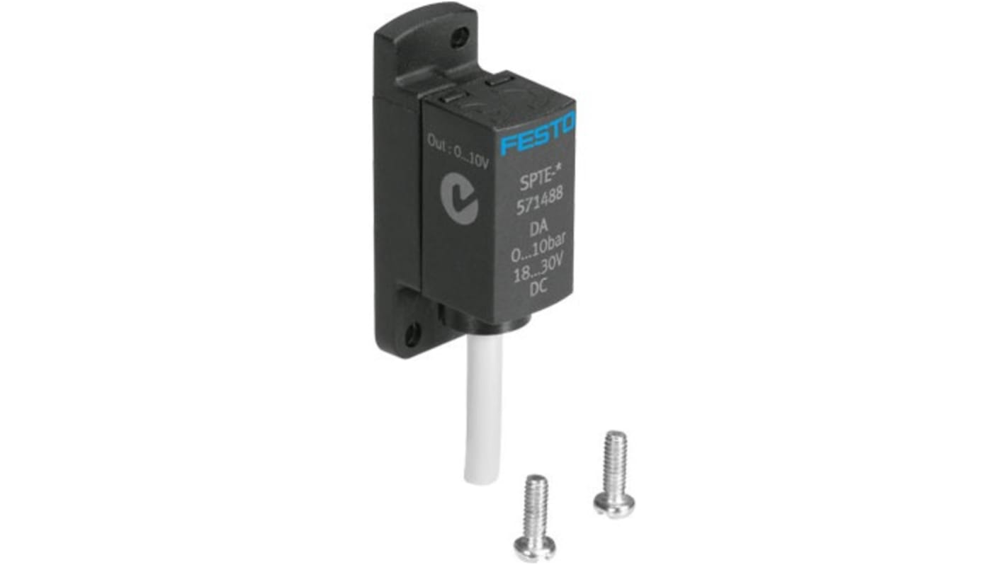 SPTE-V1R-F-V-2.5K | Festo Pressure Sensor, 18 - 30V dc, IP65 -1 bar | RS