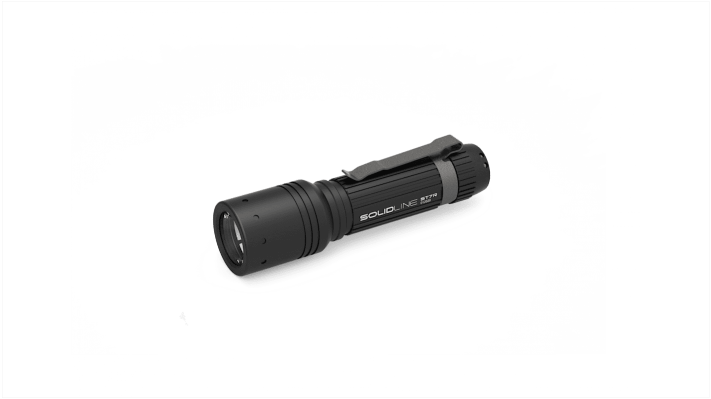 502214 | Xtreme LED Torch Black - Rechargeable 1000 lm, 131 mm | RS