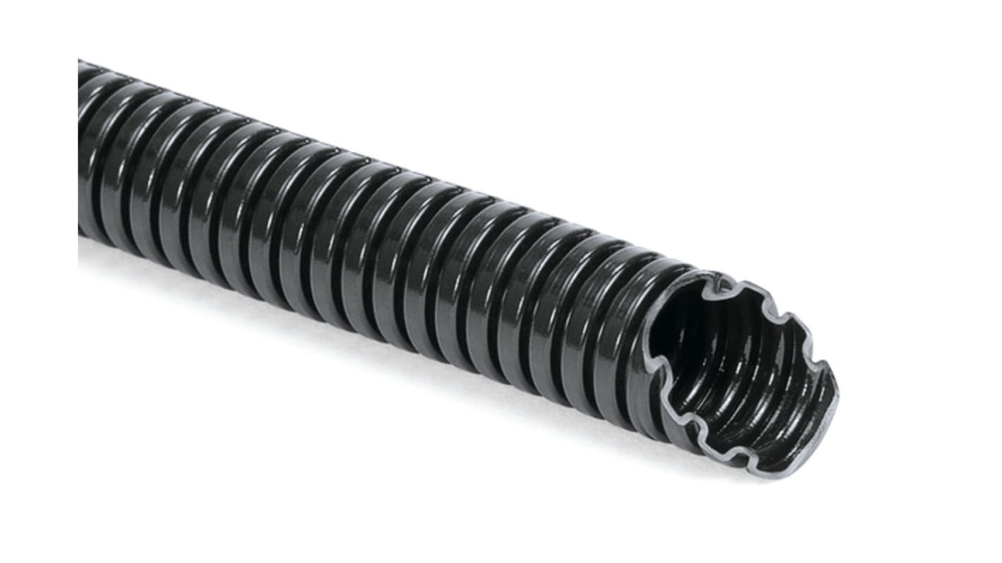 166-11100 | Flexible Conduit, 10mm Nominal Diameter, Polyamide 6, Black ...