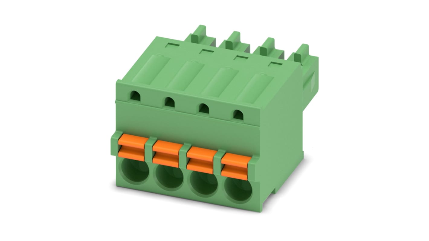 1851067 | Phoenix Contact 3.81mm Pitch 4 Way Pluggable Terminal Block ...