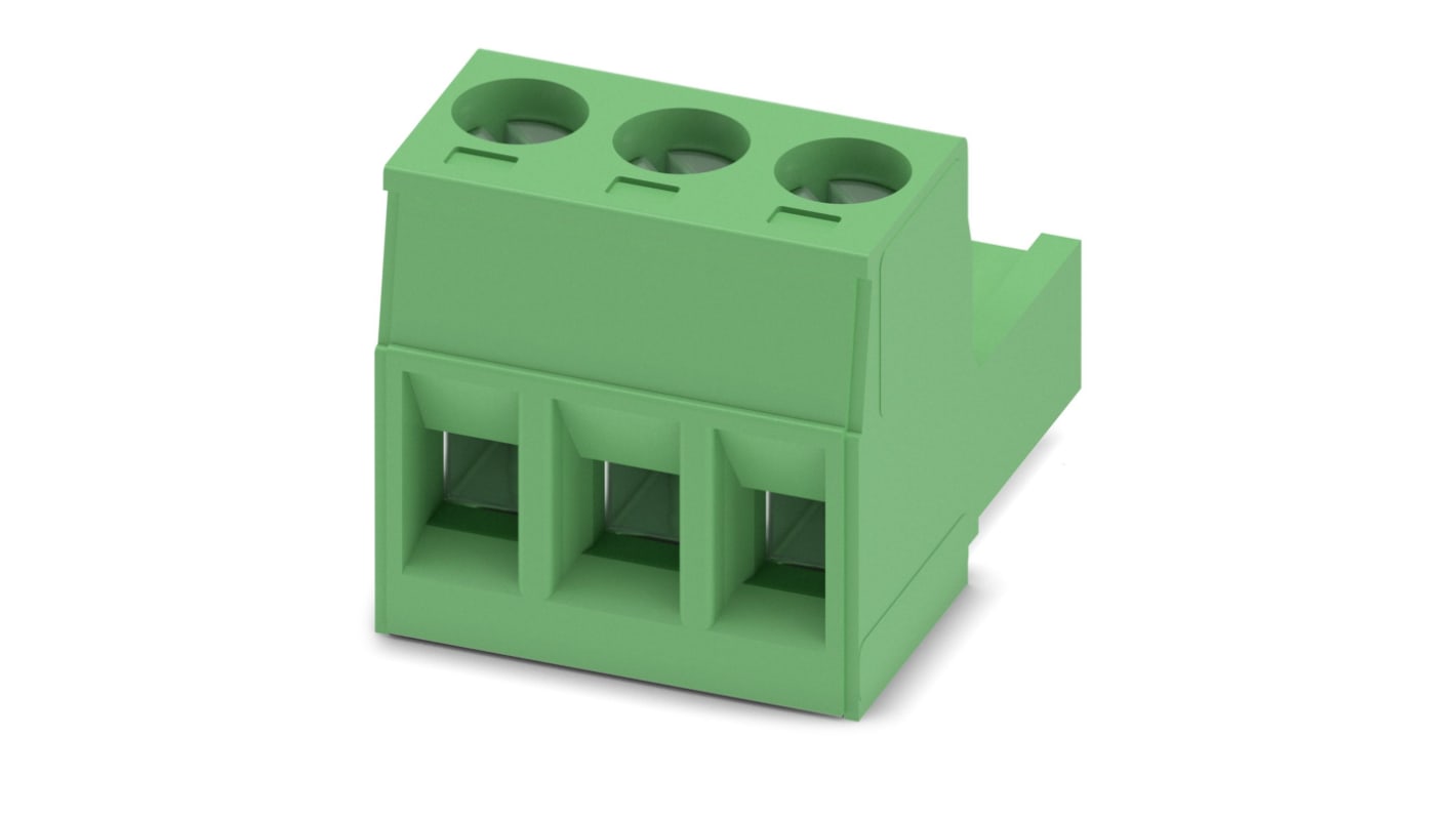 1754465 | Phoenix Contact 5mm Pitch 3 Way Pluggable Terminal Block ...