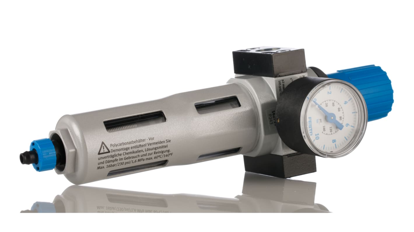 LFR-1/4-D-7-MINI-A | Festo LFR Filter Regulator, 40μm, G 1/4, Automatic ...