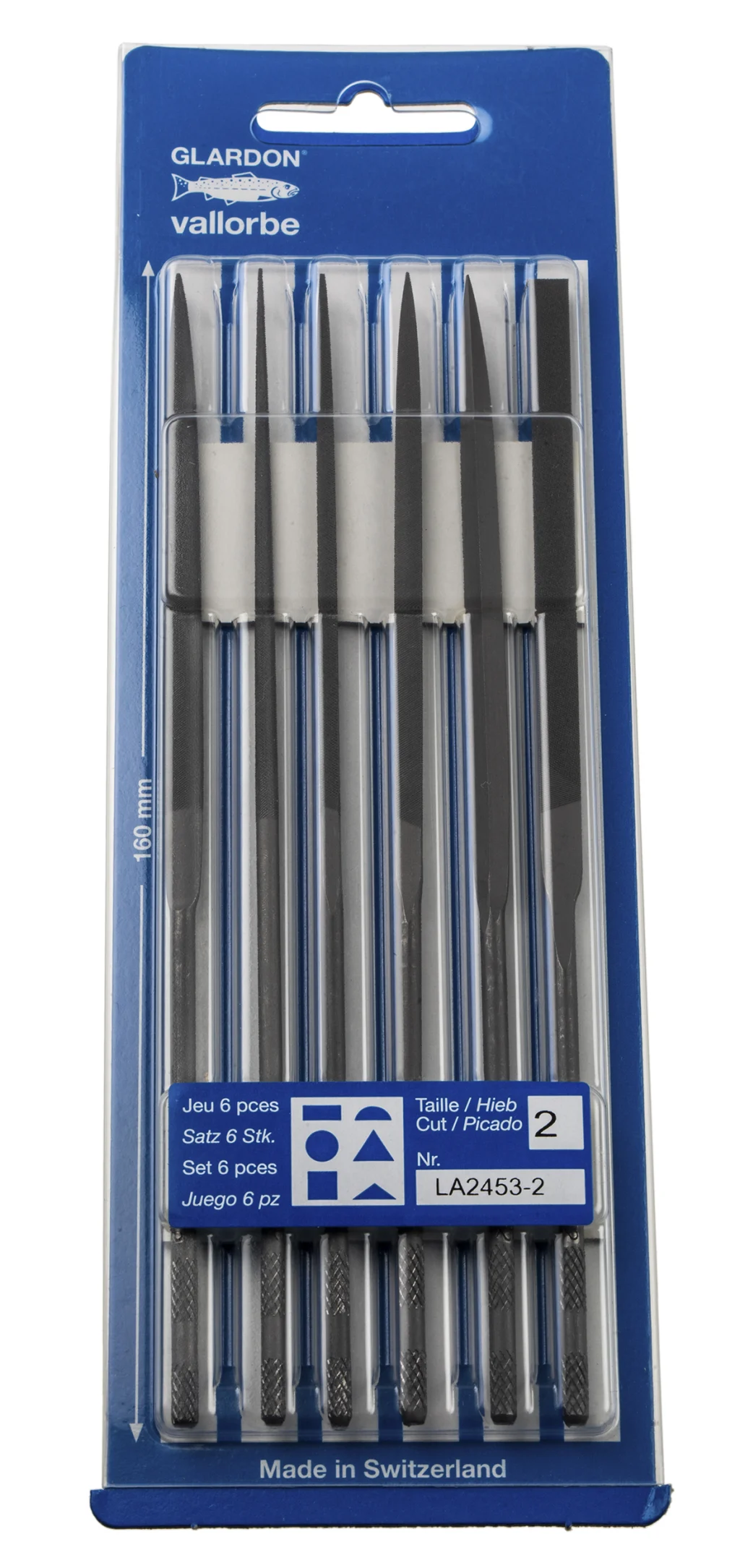 Vallorbe 160mm, Second Cut Needle File Set - RS Components Indonesia