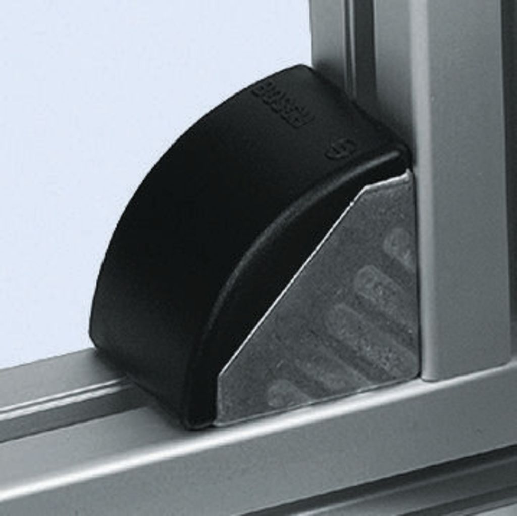 Bosch Rexroth Black Polypropylene Angle Bracket Cap 45 mm strut profile ...