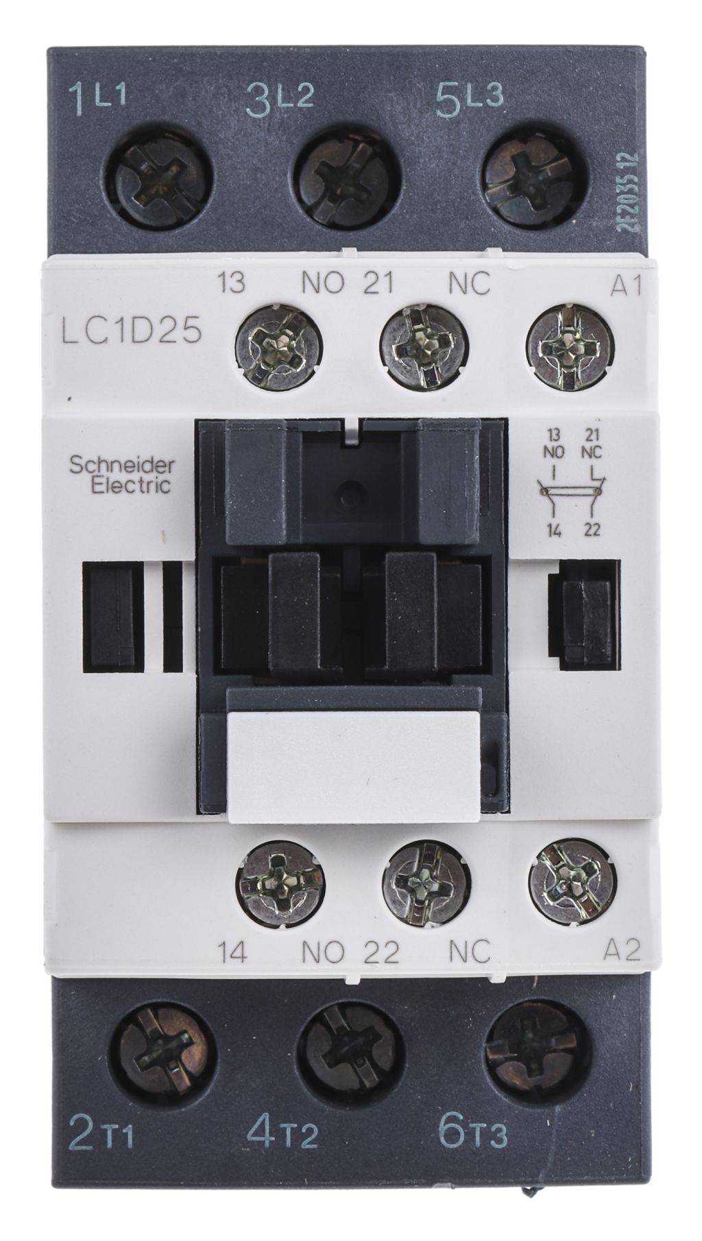 Schneider Electric TeSys D LC1D 3 Pole Motor Control Contactor - 25 A ...