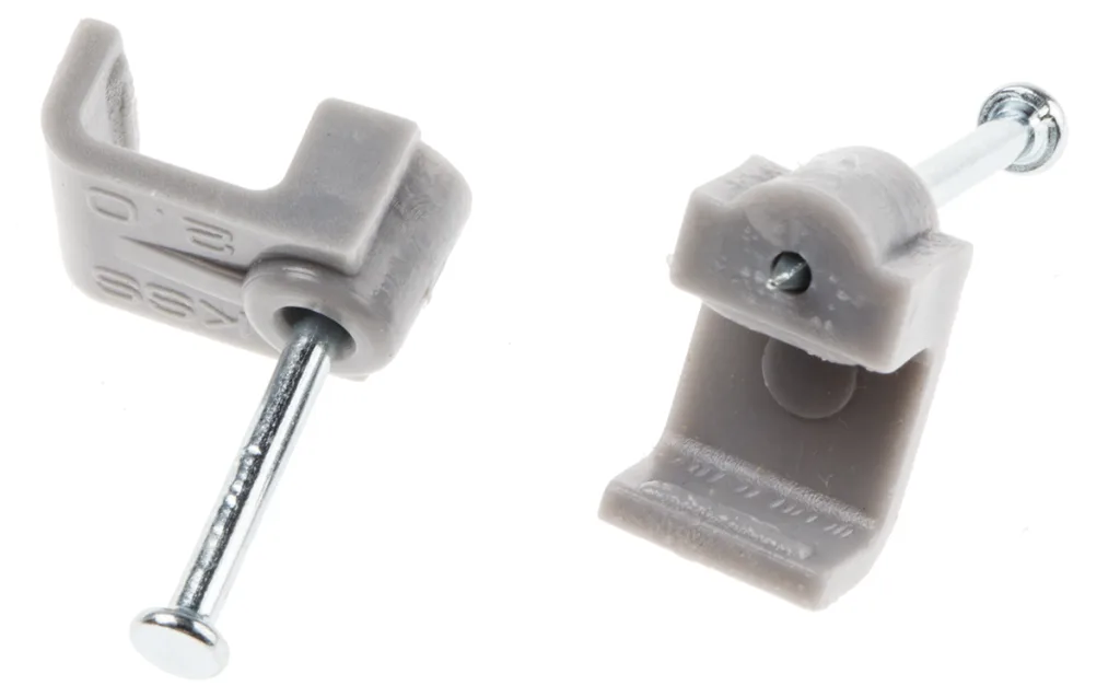 RS PRO Grey PE Rectangular Cable Clip, 1.5mm Max. Bundle - RS ...