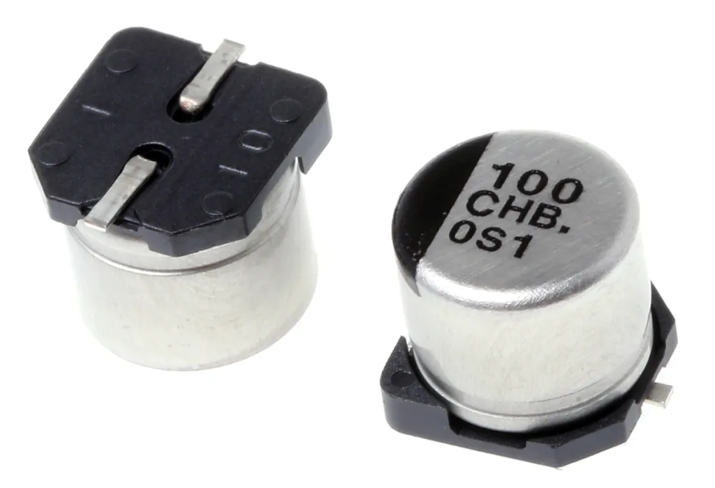 Panasonic 100μF Electrolytic Capacitor 16V dc, Surface Mount ...