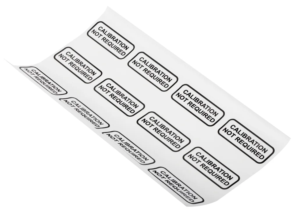 RS PRO Adhesive Pre-Printed Adhesive Label-Calibration Not Required ...