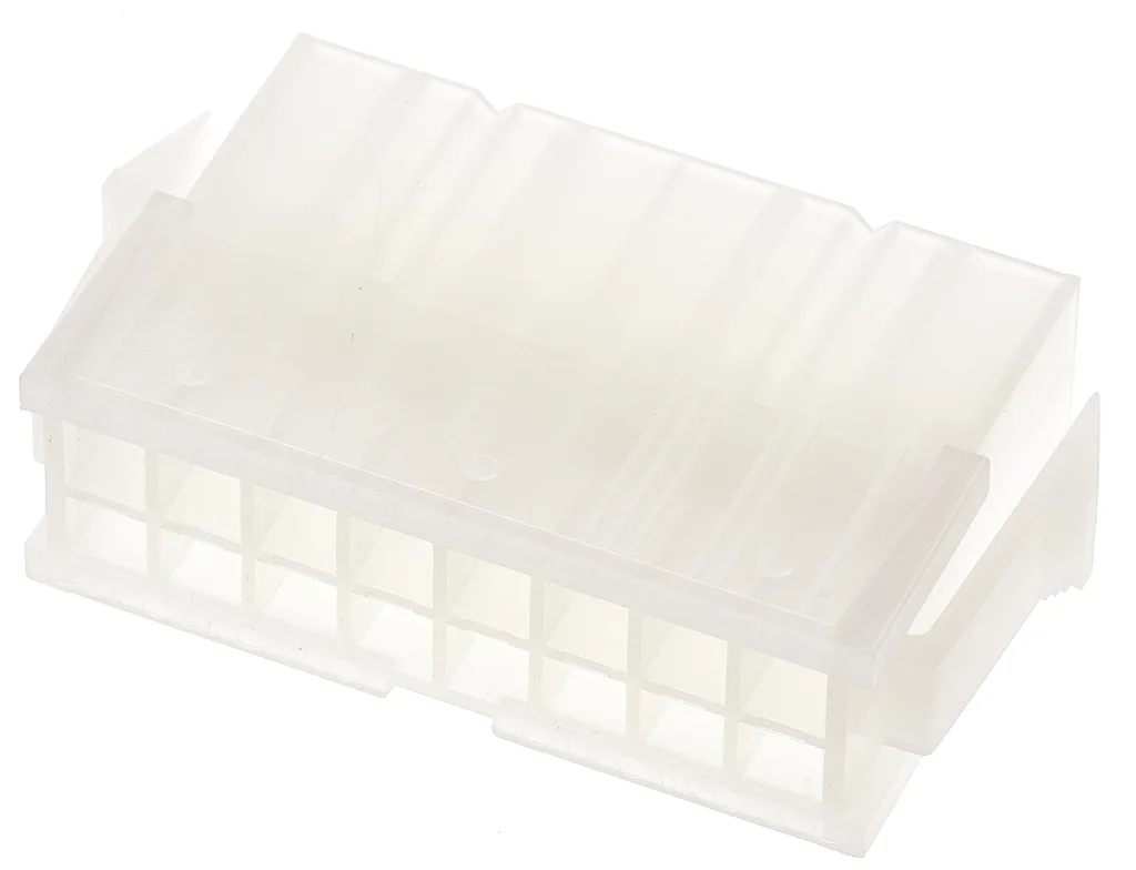 Molex, Mini-Fit Jr Male Connector Housing, 4.2mm Pitch, 16 Way, 2 Row ...