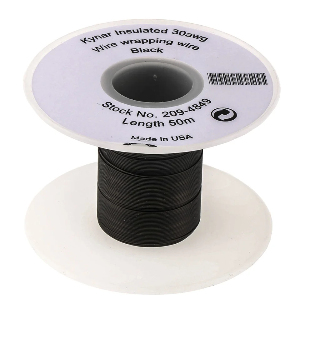 BLACK KYNAR(TM) WRAPPING WIRE,30AWG 50M - RS Components Indonesia