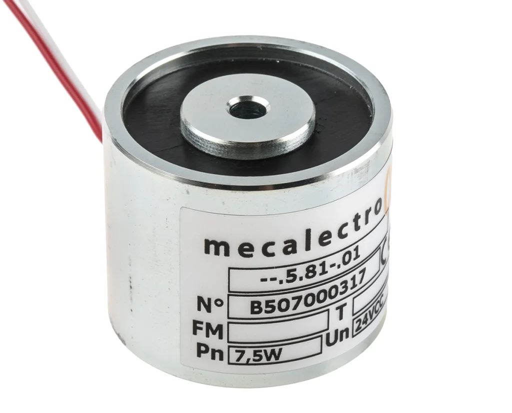 Mecalectro Holding Magnet, 440N Holding Force 24V dc - RS Components ...