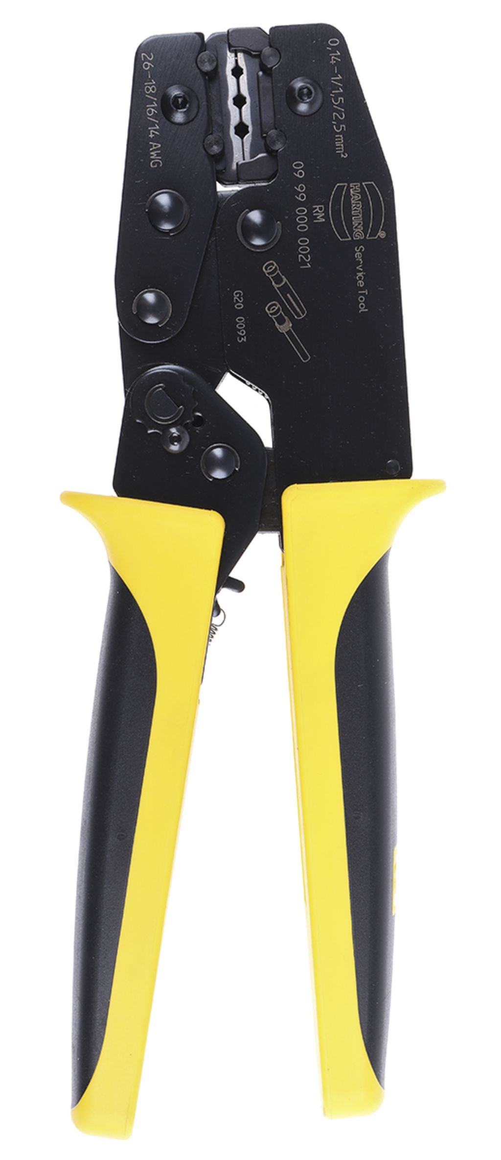 HARTING Ratcheting Hand Crimping Tool for Crimp Contact - RS Components ...