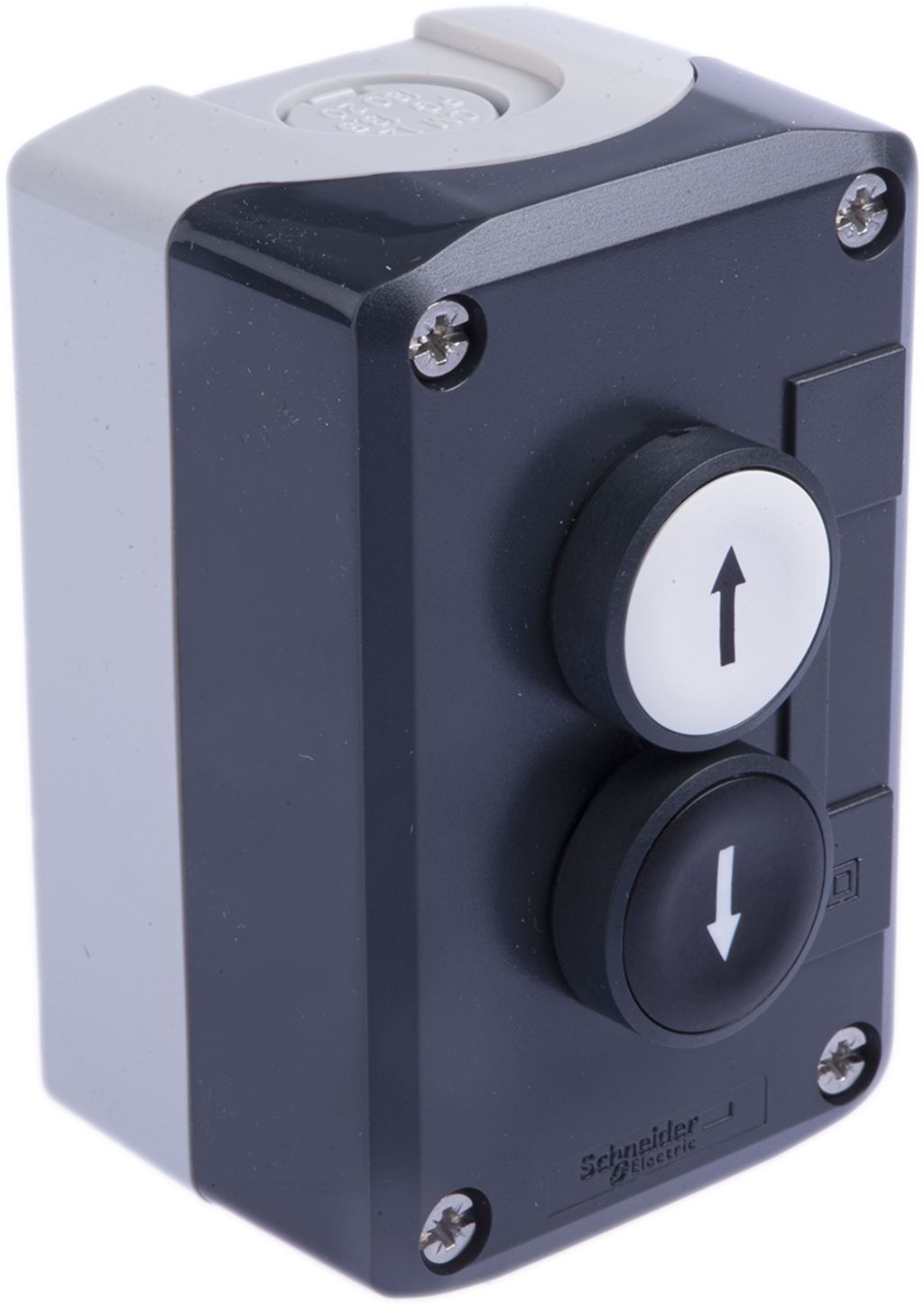 Schneider Electric Spring Return Enclosed Push Button, Polycarbonate, 1 ...