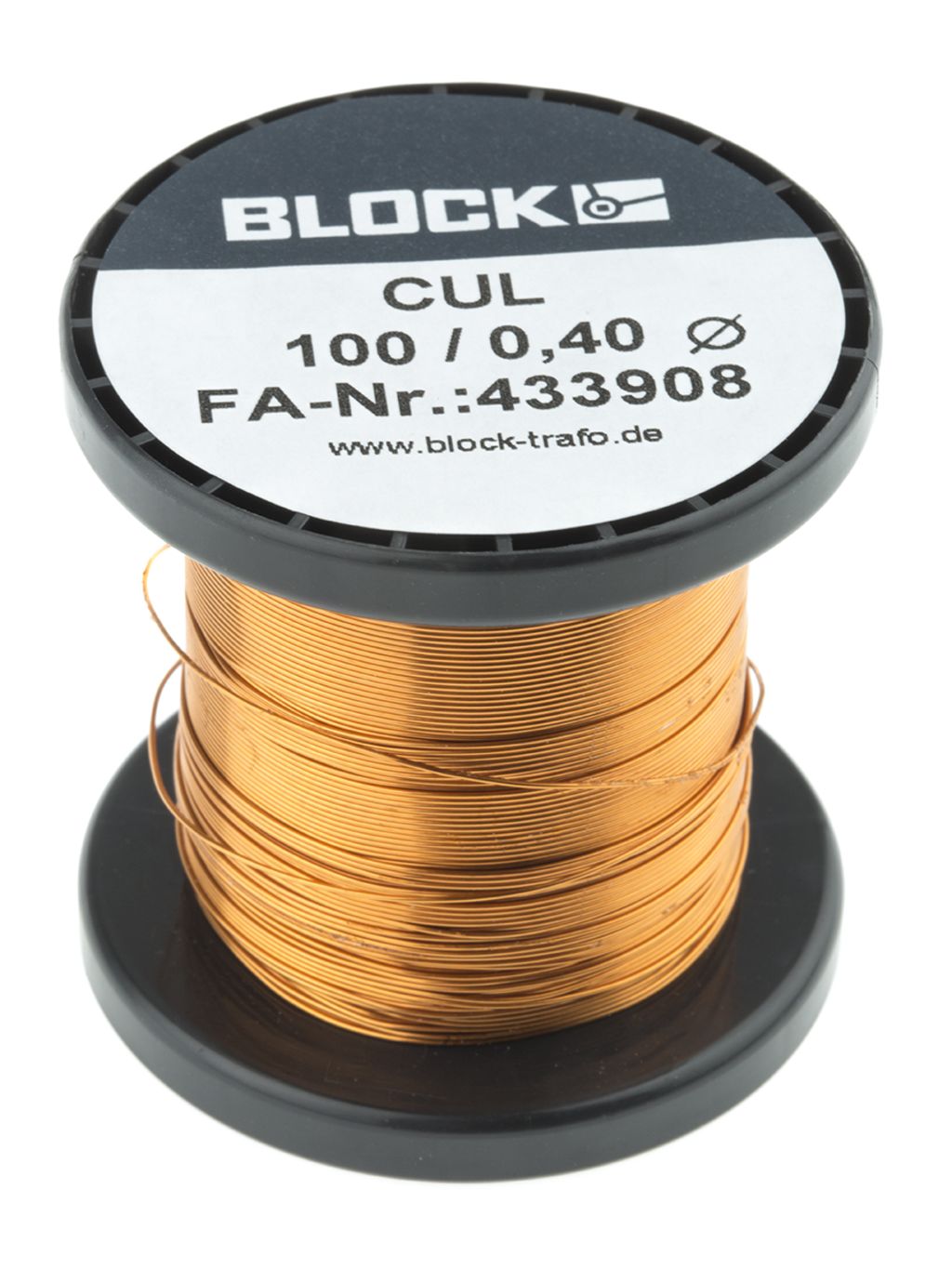 Block Single Core 0.4mm diameter Copper Wire, 69m Long - RS Components ...