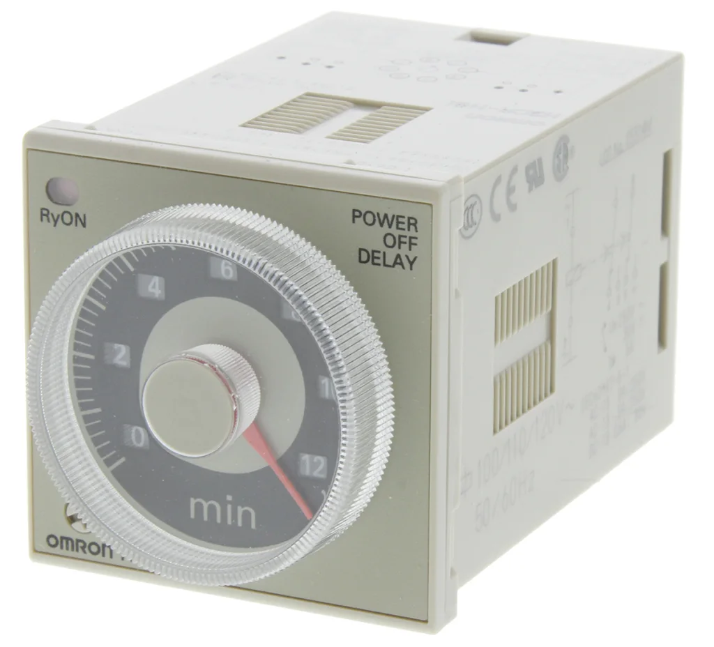 Omron Timer Relay, OFF Delay, 100 → 120V ac 0.05 → 12min - RS ...