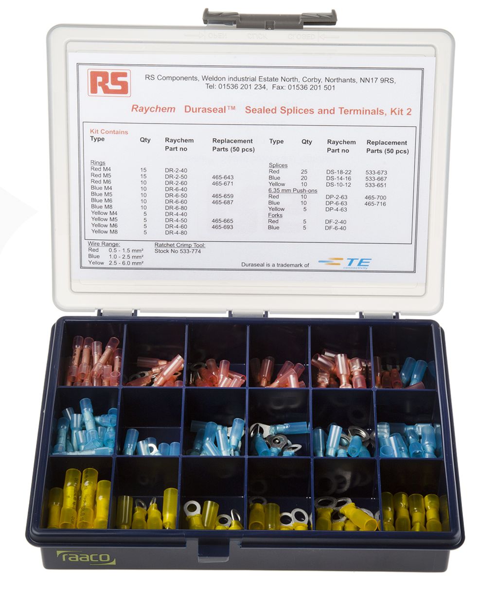 TE Connectivity DuraSeal Service and Repair Heat Shrink Terminals and ...