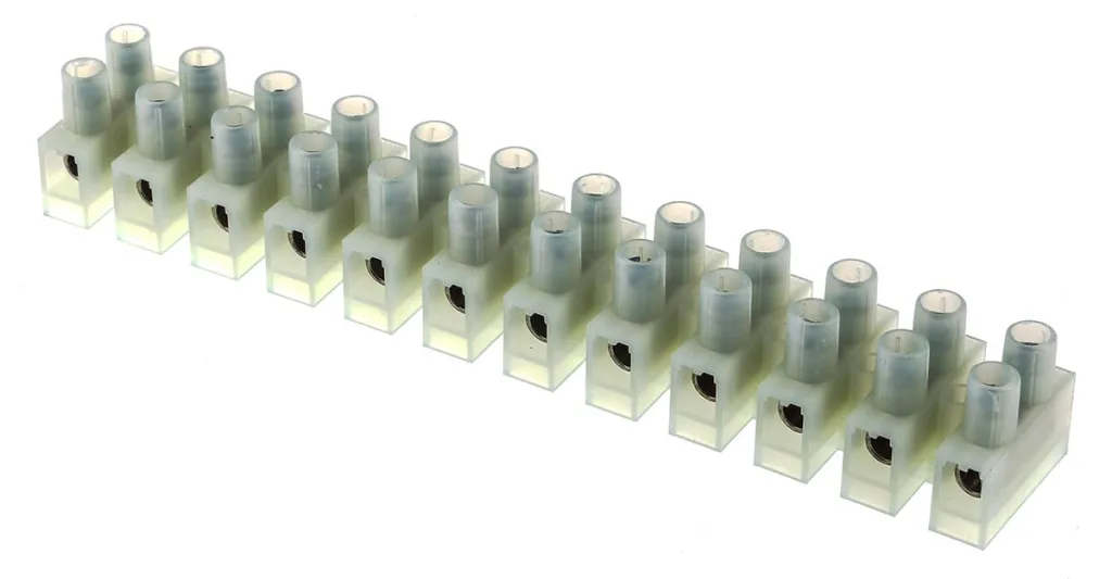 RS PRO 12-Way Non-Fused Terminal Block, 41A, Screw Down Terminals, 6 ...
