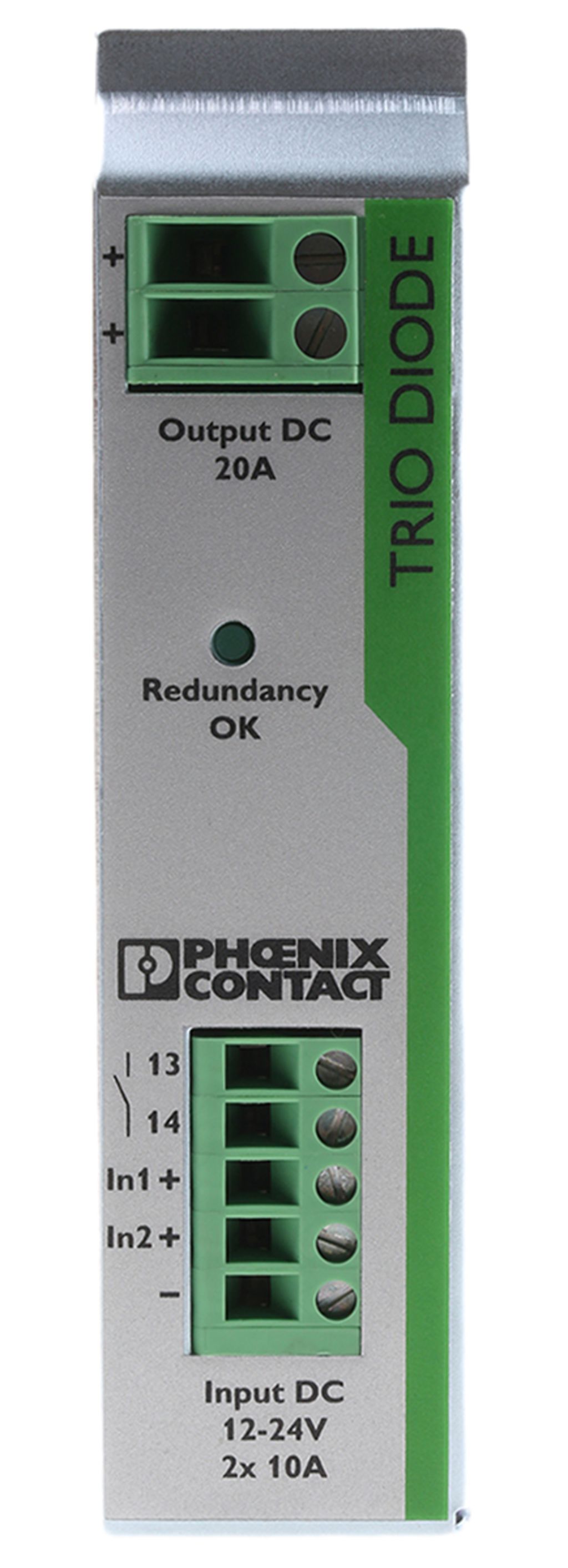 Phoenix Contact TRIO-DIODE/12-24DC/2X10/1X20 Series Redundancy module ...
