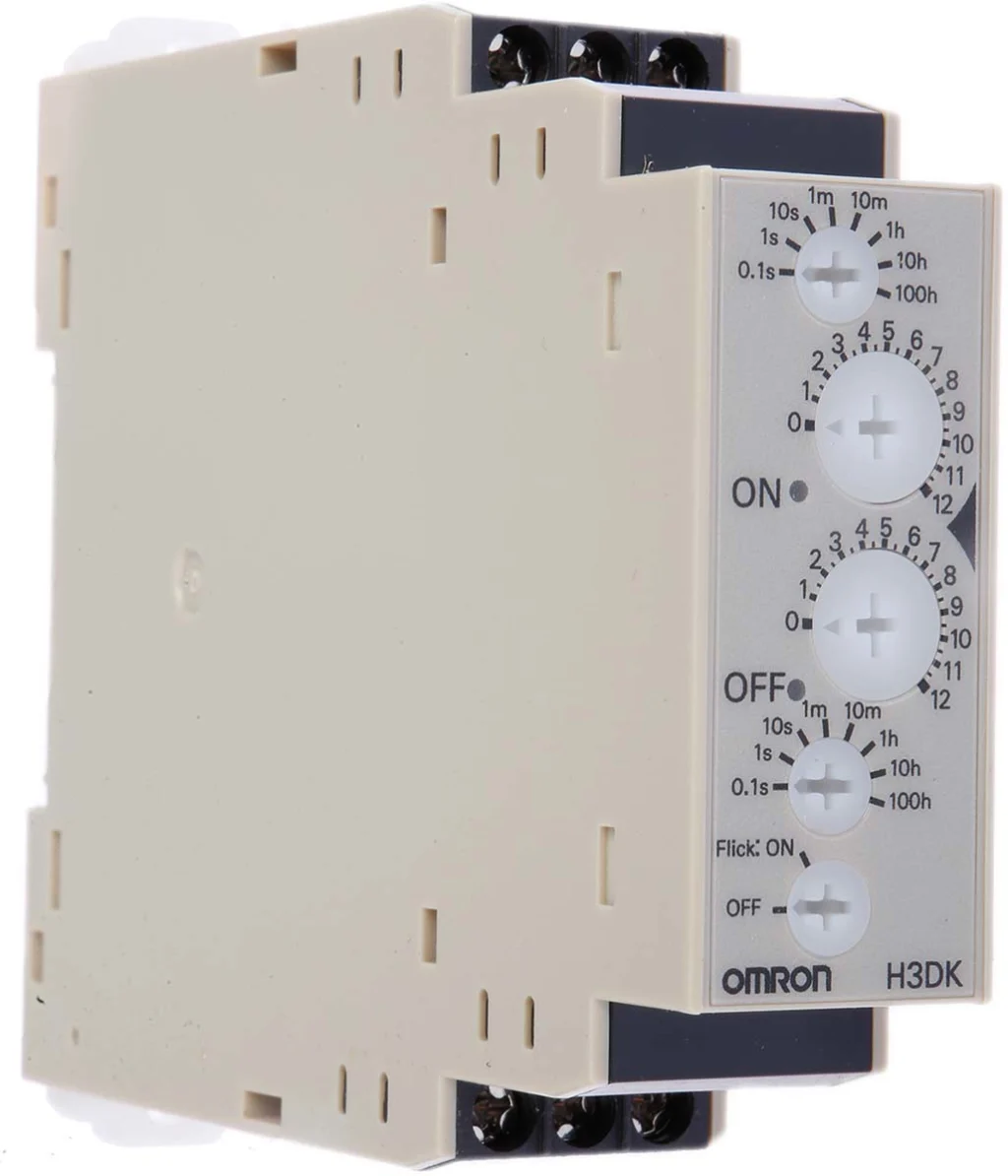 Omron Multi Function Timer Relay, 24 → 240V ac/dc 0.1 → 1.2 s, 1 → 12h ...