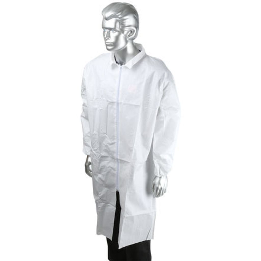 RS PRO White Unisex Disposable Lab Coat, L - RS Components Vietnam