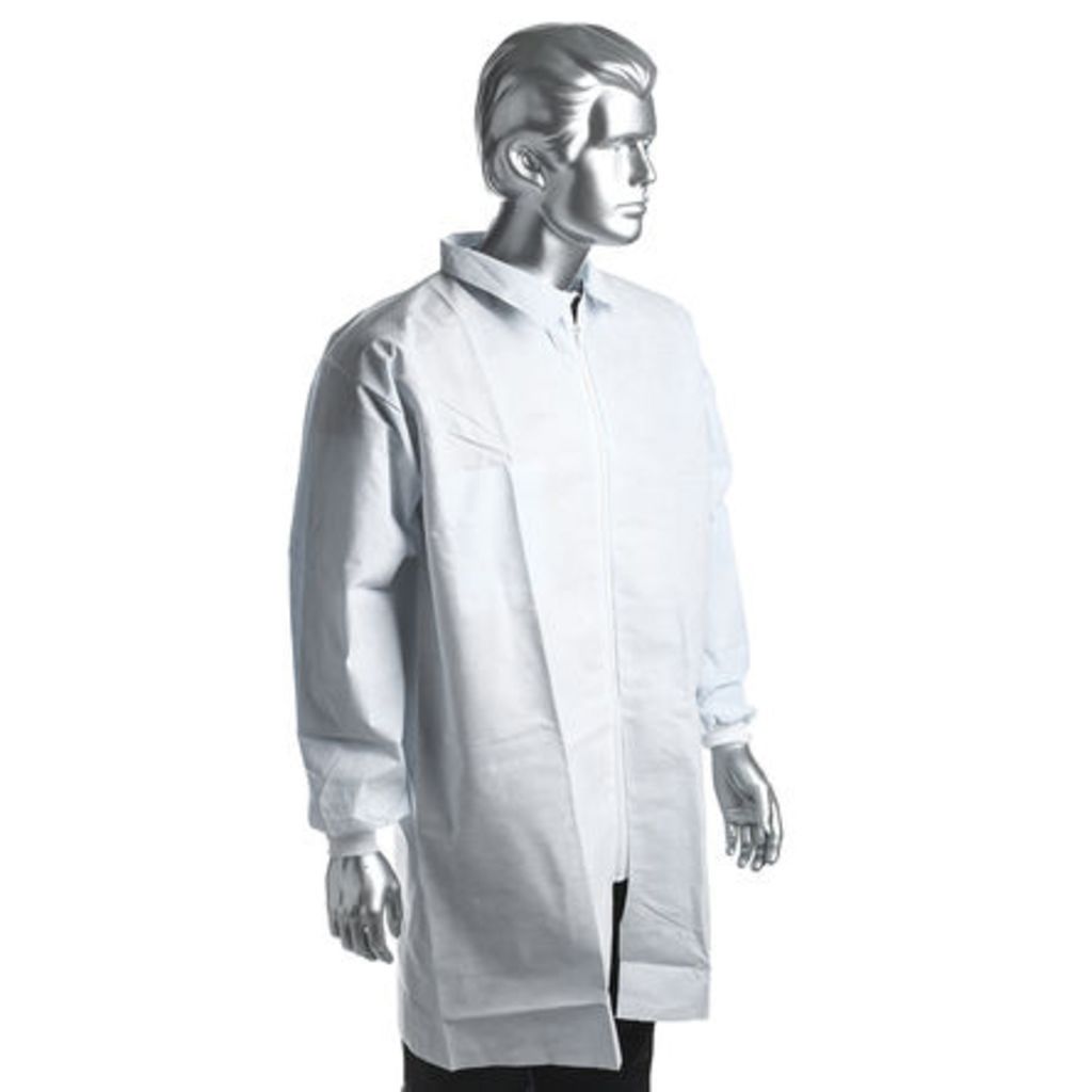 RS PRO White Unisex Disposable Lab Coat, M - RS Components Vietnam