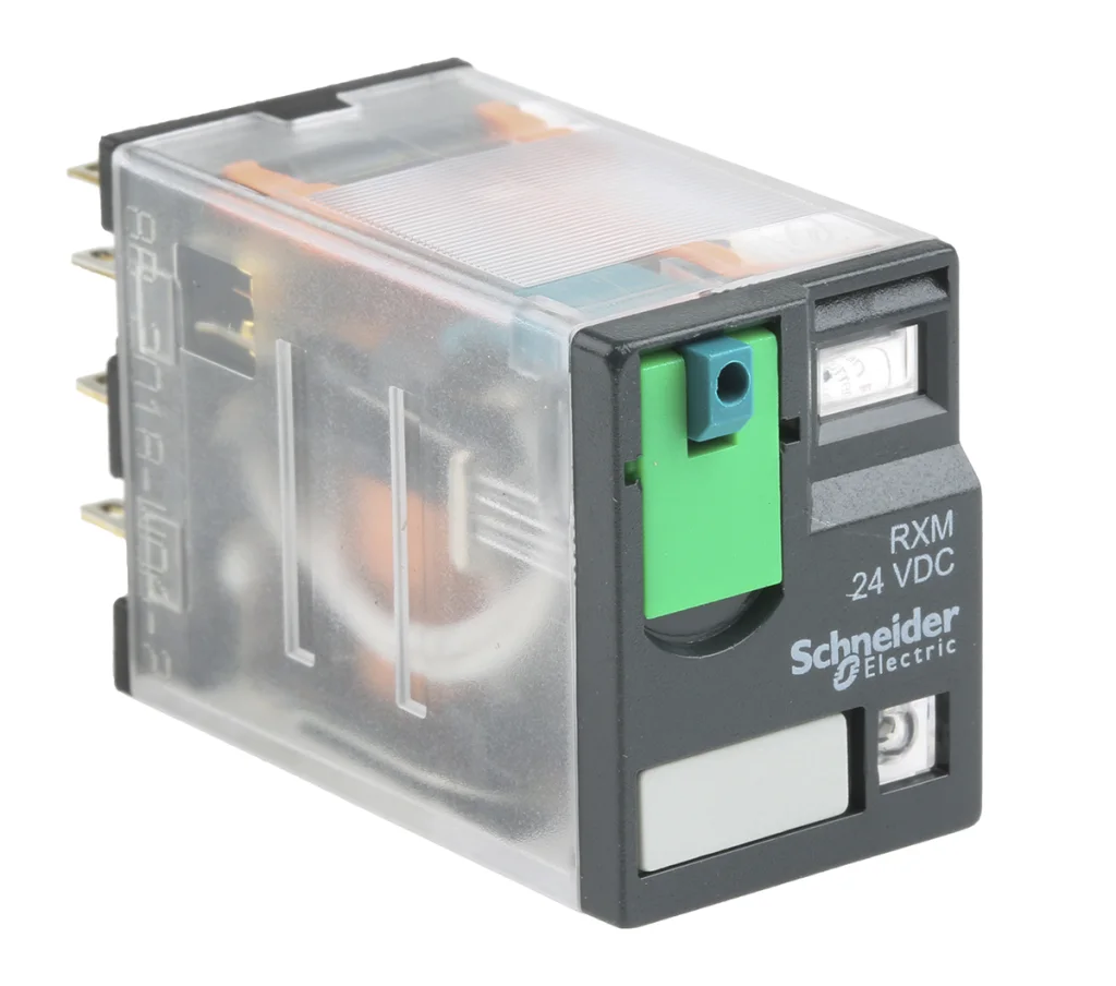 Schneider Electric, 24V dc Coil Non-Latching Relay 4PDT, 8A Switching ...