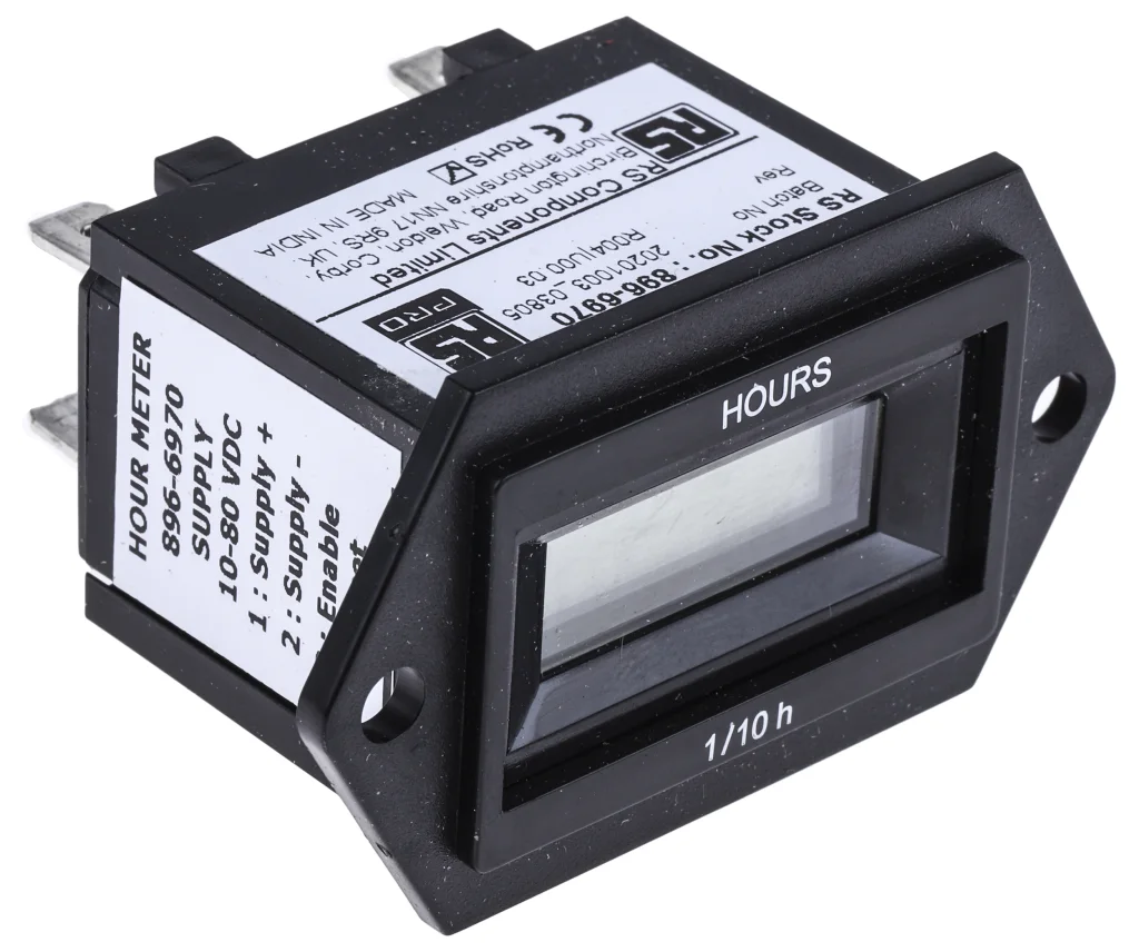 RS PRO Hour Meter Counter, 6 Digit, 10 → 80 V dc - RS Components Indonesia