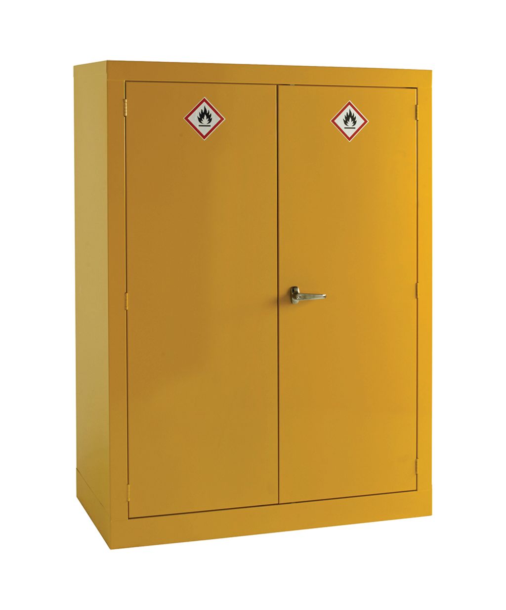 RS PRO Yellow Steel Lockable 2 Door Hazardous Substance Cabinet, 1535mm ...
